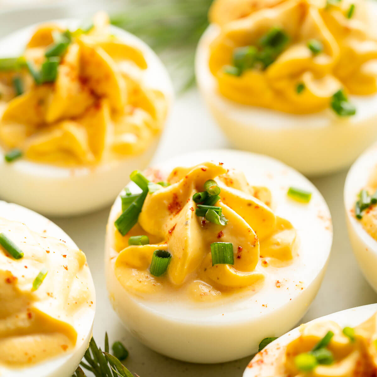 Healthy Deviled Eggs - The Skinnyish Dish